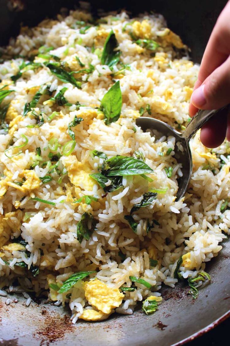 Fragrant Basil Fried Rice in 20 Minutes