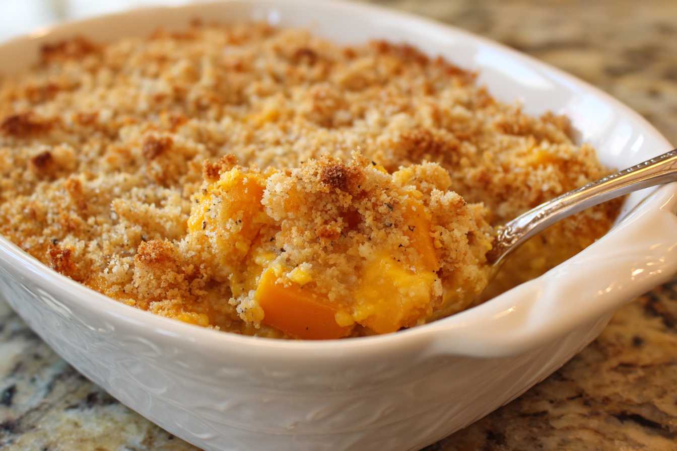 Classic Butternut Squash Casserole from Scratch