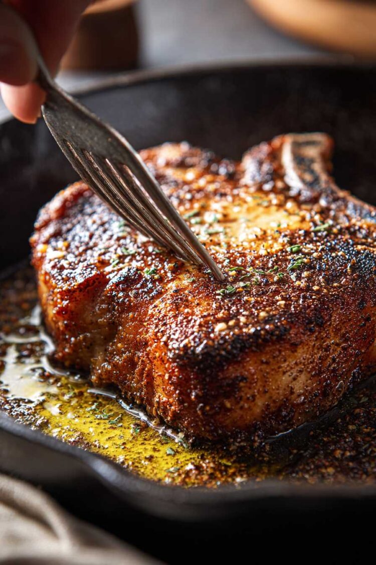 Pan Seared Cajun Pork Chops