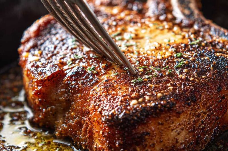 Pan Seared Cajun Pork Chops