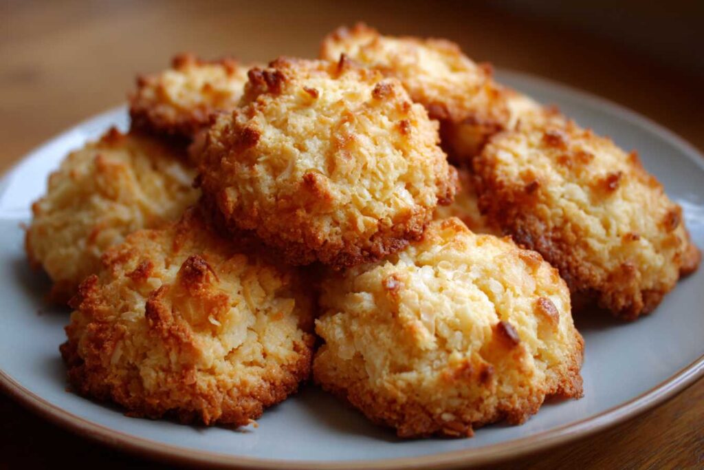 Soft Baked Coconut Cookies with Simple Ingredients