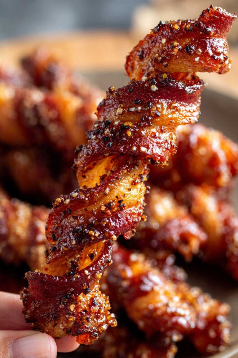 Crunchy Oven Baked Twisted Bacon Everyone Loves